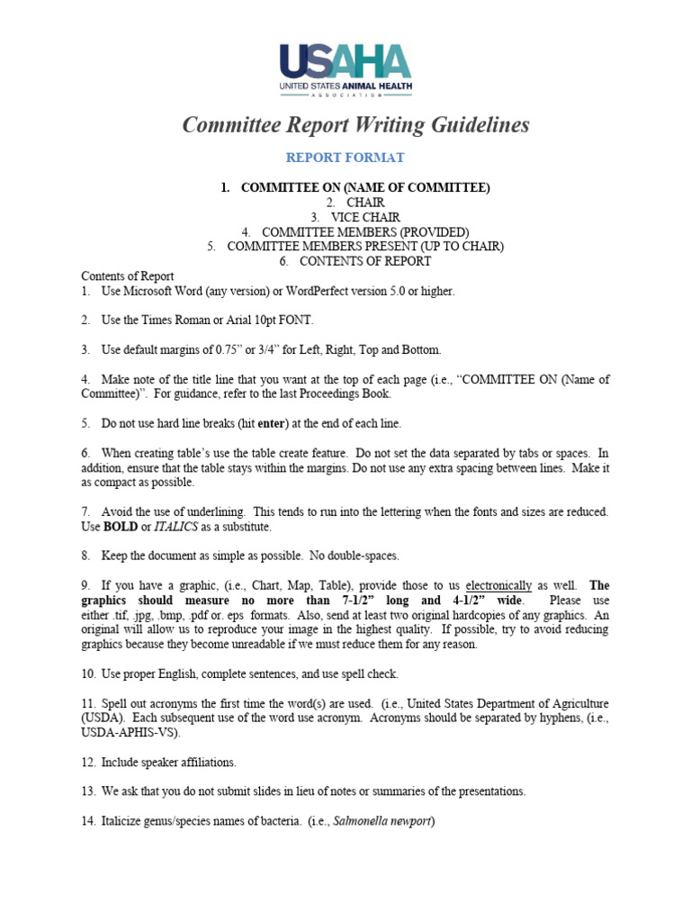 12 Committee Report Writing Guid | PDF | Computing | Text