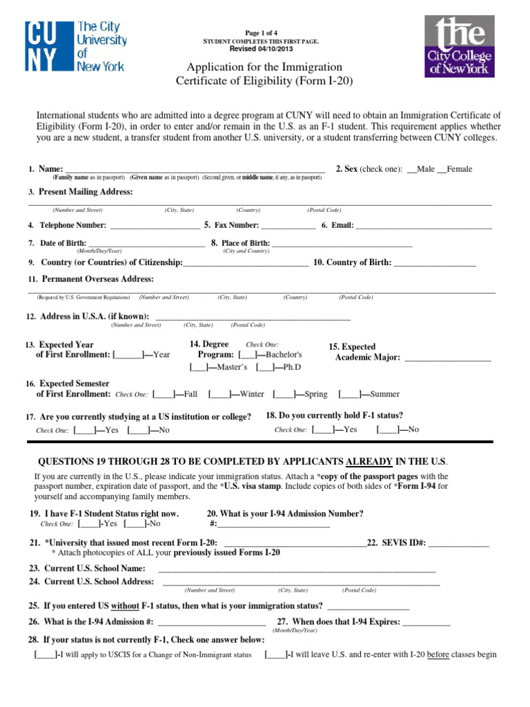 2013 Cuny Financial Form | PDF | Fee | Expense