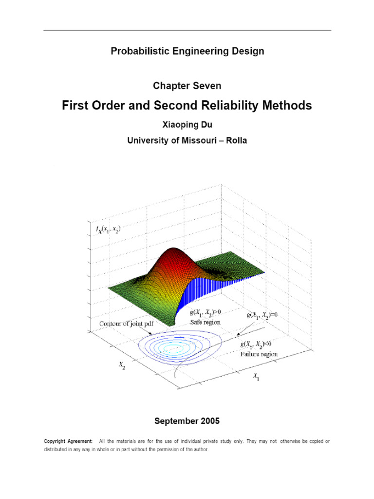 Chapter 7 First Order and Second Reliability Methods | PDF