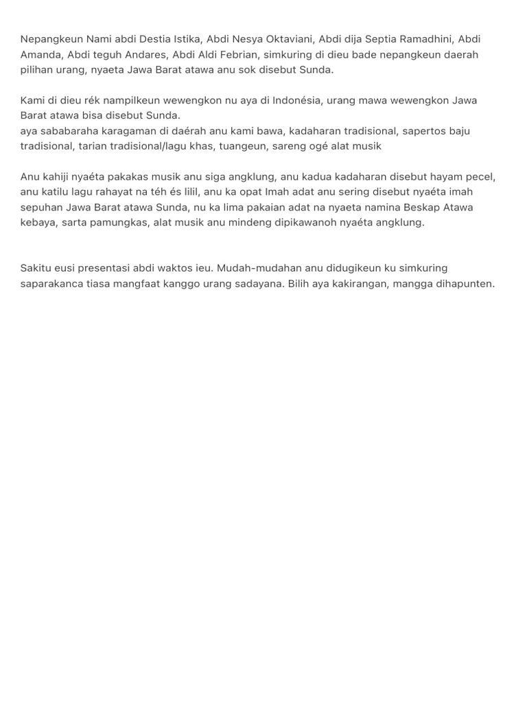 Desti Anak Memet | PDF