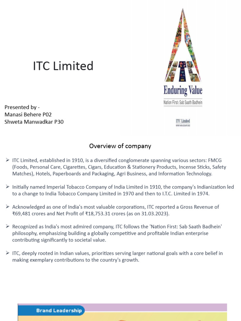 ITC Financial Analysis & Strategy | PDF | Equity (Finance) | Expense