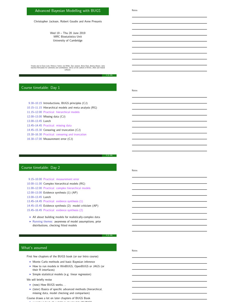 Handouts Master | PDF | Bayesian Network | Regression Analysis