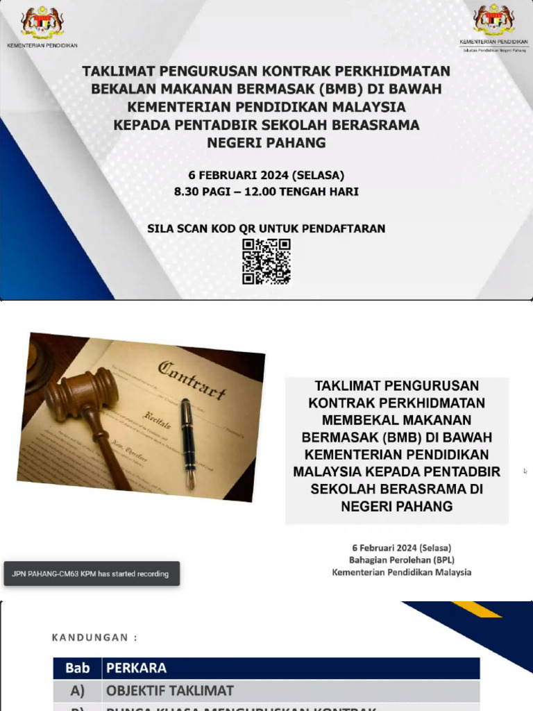 Taklimat BMB 06 Feb 2024 | PDF