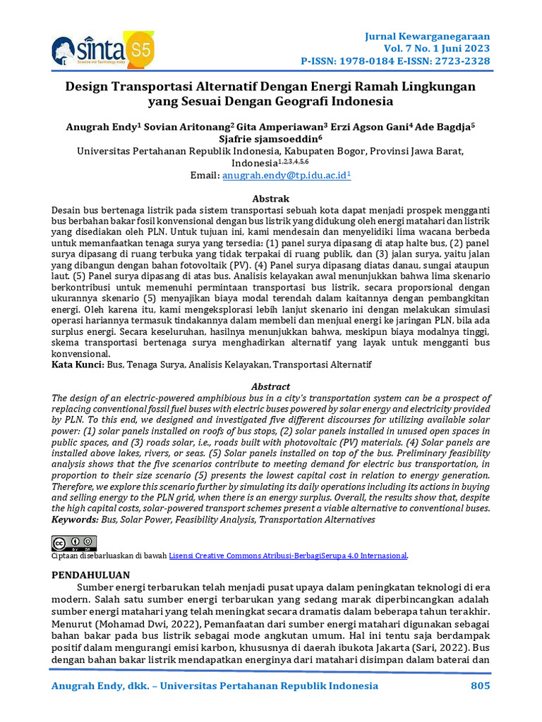 Design Transportasi Alternatif Dengan Energi Ramah Lingkungan Yang ...