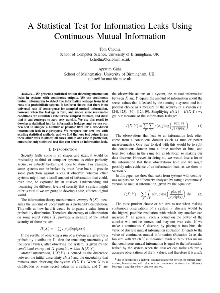 Continuous | PDF | Statistics | Estimator