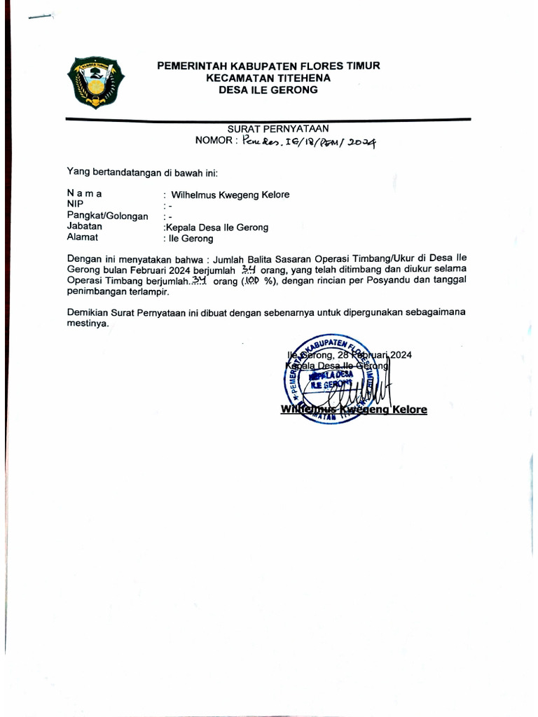 Desa Ile Gerong | PDF