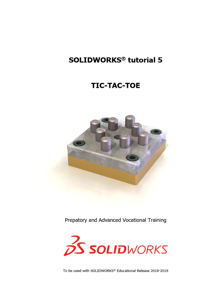 SolidWorks Tutorial 5 For Prepatory and Advanced Vocational Training ...