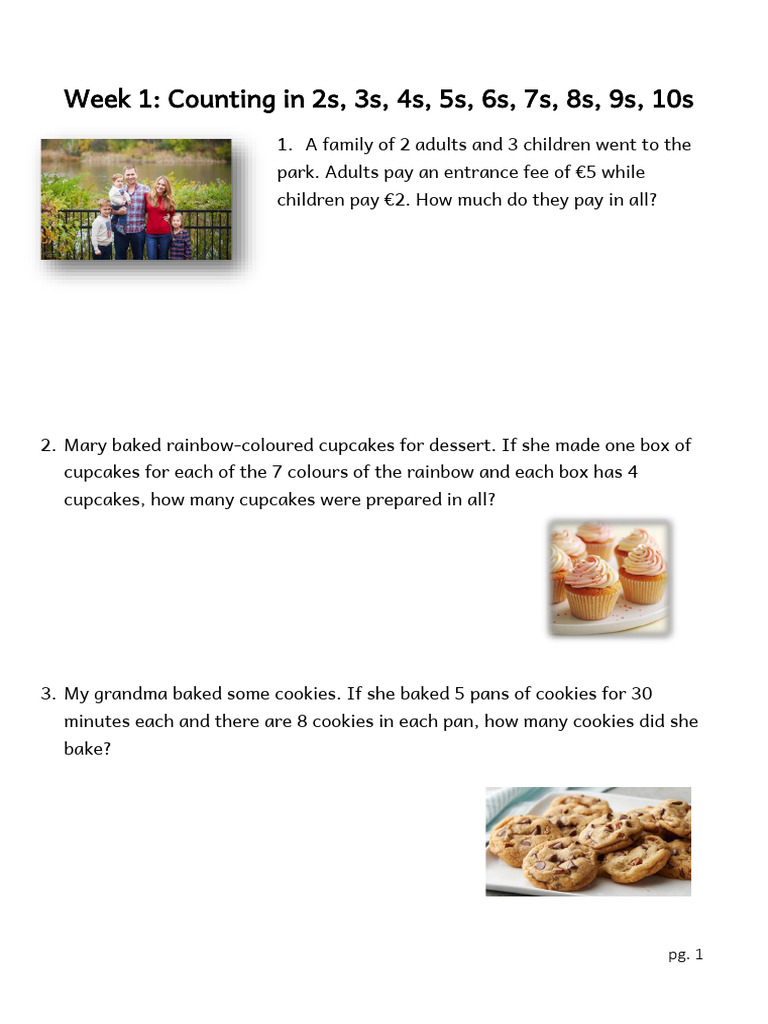 Maths Word Problems | PDF | Cakes | Cupcake