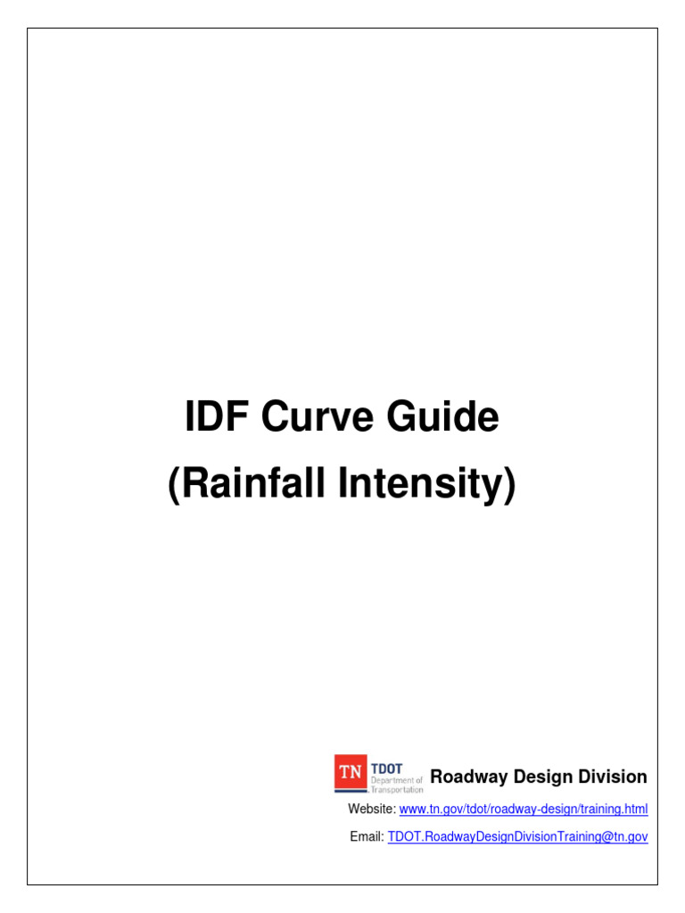 IDF Curve Guide | PDF | Precipitation | Data