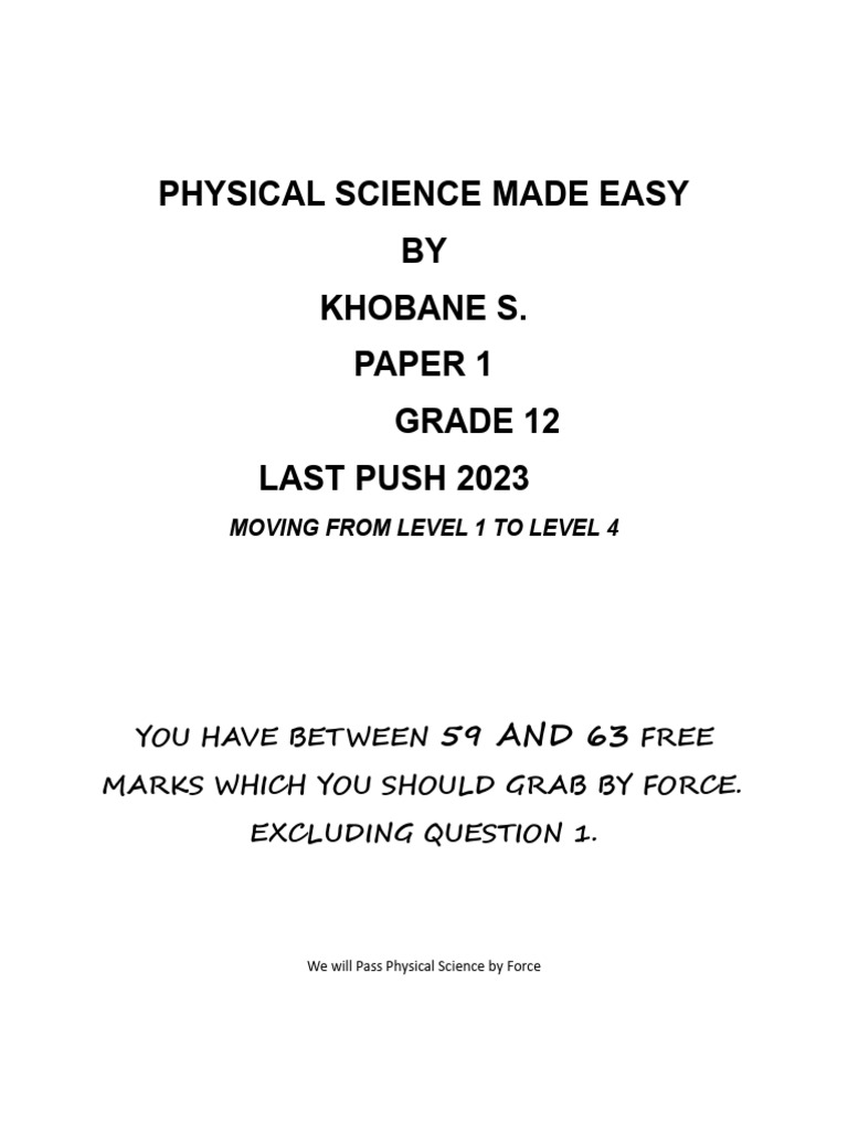 Passing Physical Science Made Easy | PDF | Force | Momentum