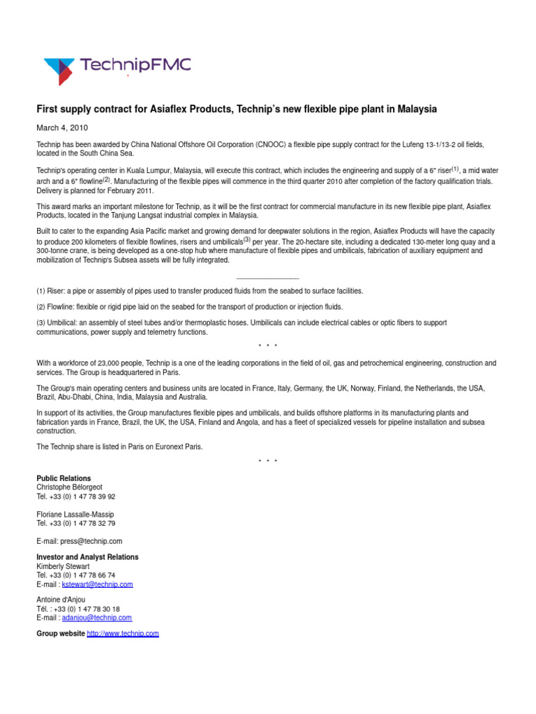 First Supply Contract | PDF | Engineering