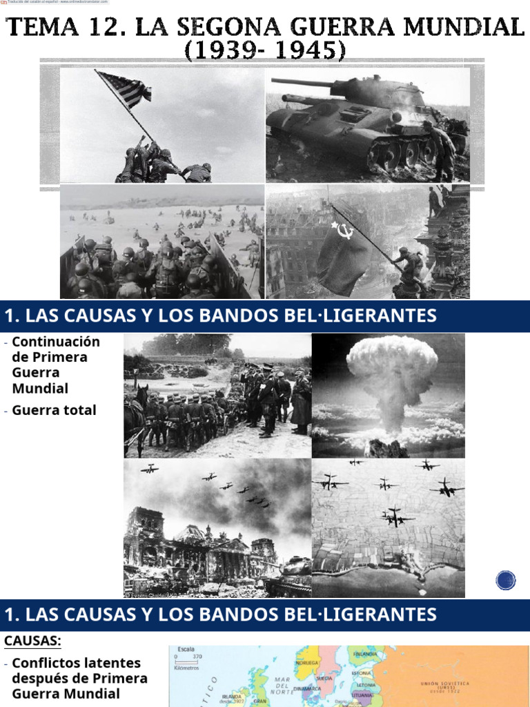 Causas y Bandos de la Segunda Guerra | PDF | Potencias del Eje ...
