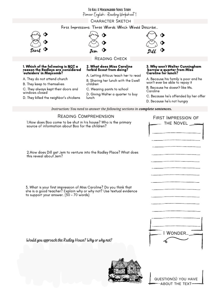 Reading Worksheet 1 | PDF