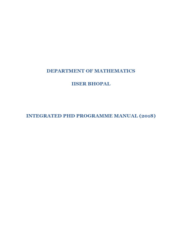 IPhD Brochure | PDF | Doctor Of Philosophy | Thesis