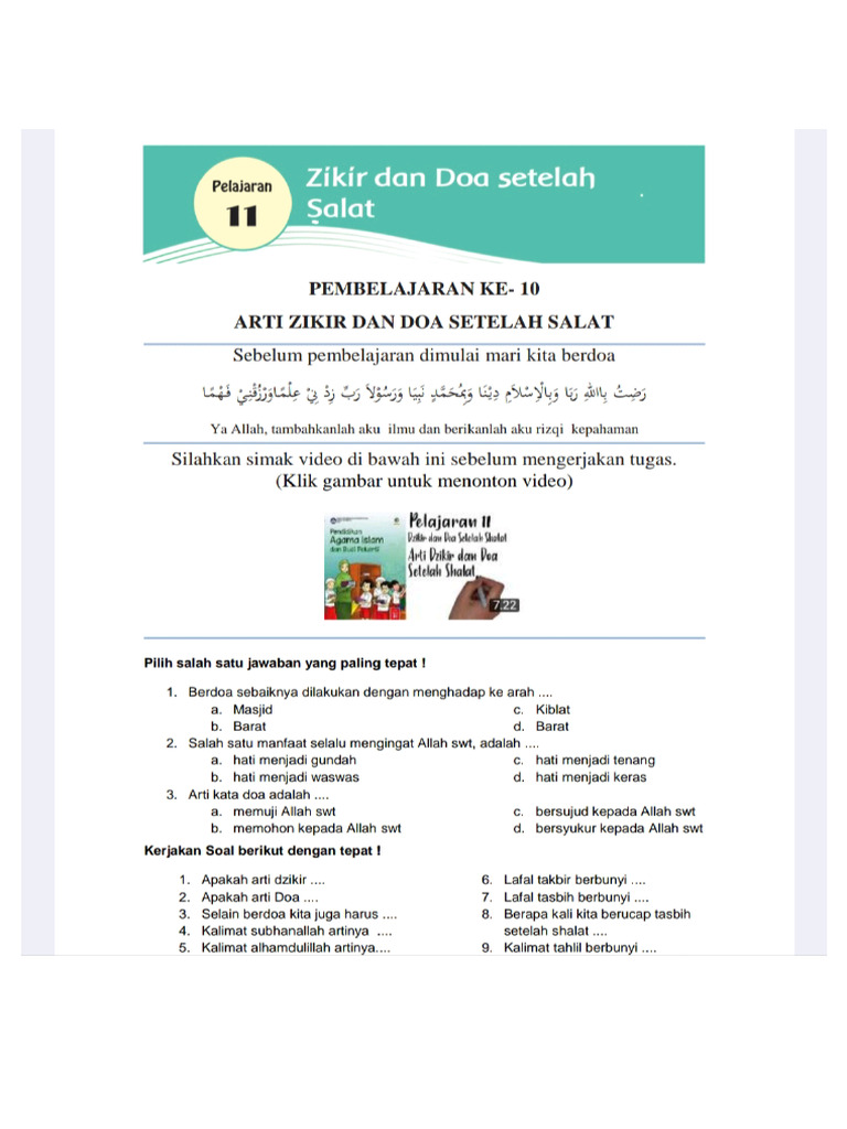 Penilaian Harian Kls 3 | PDF