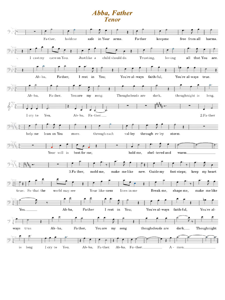 Abba, Father - Tenor | PDF