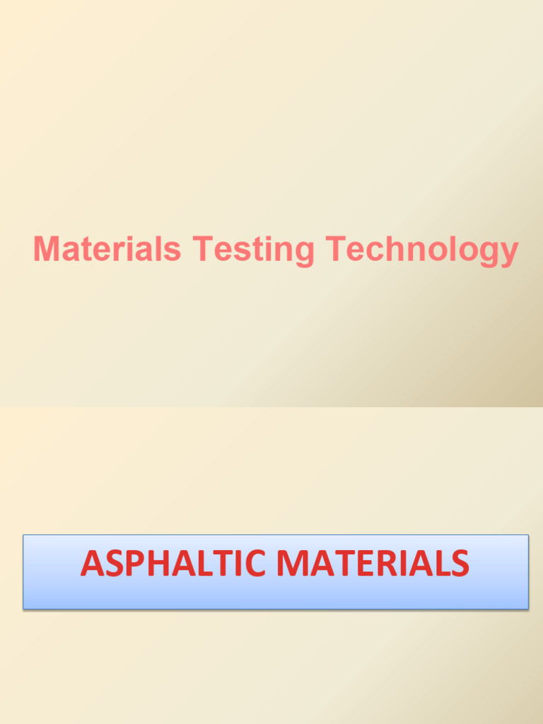 Materials Testing Technology | PDF | Road Surface | Concrete