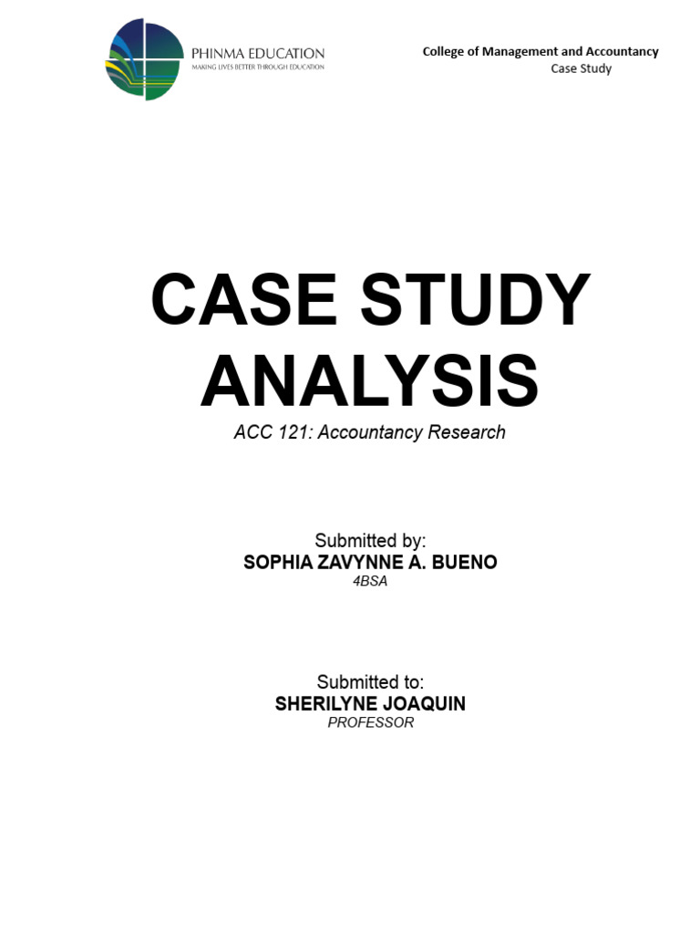Case Study Analysis - Acc 121 - Sophia Bueno | PDF | Depreciation ... Case Study Analysis - Acc 121 - Sophia Bueno | PDF | Depreciation ...