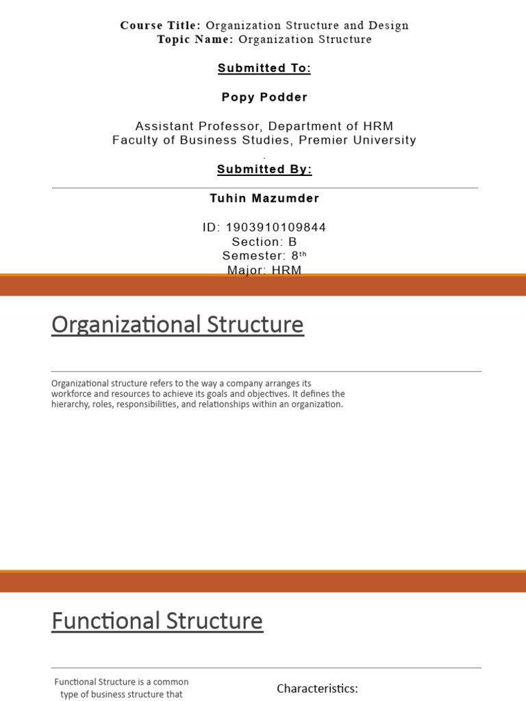Tuhin OSD Presentation | PDF | Organizational Structure | Economies