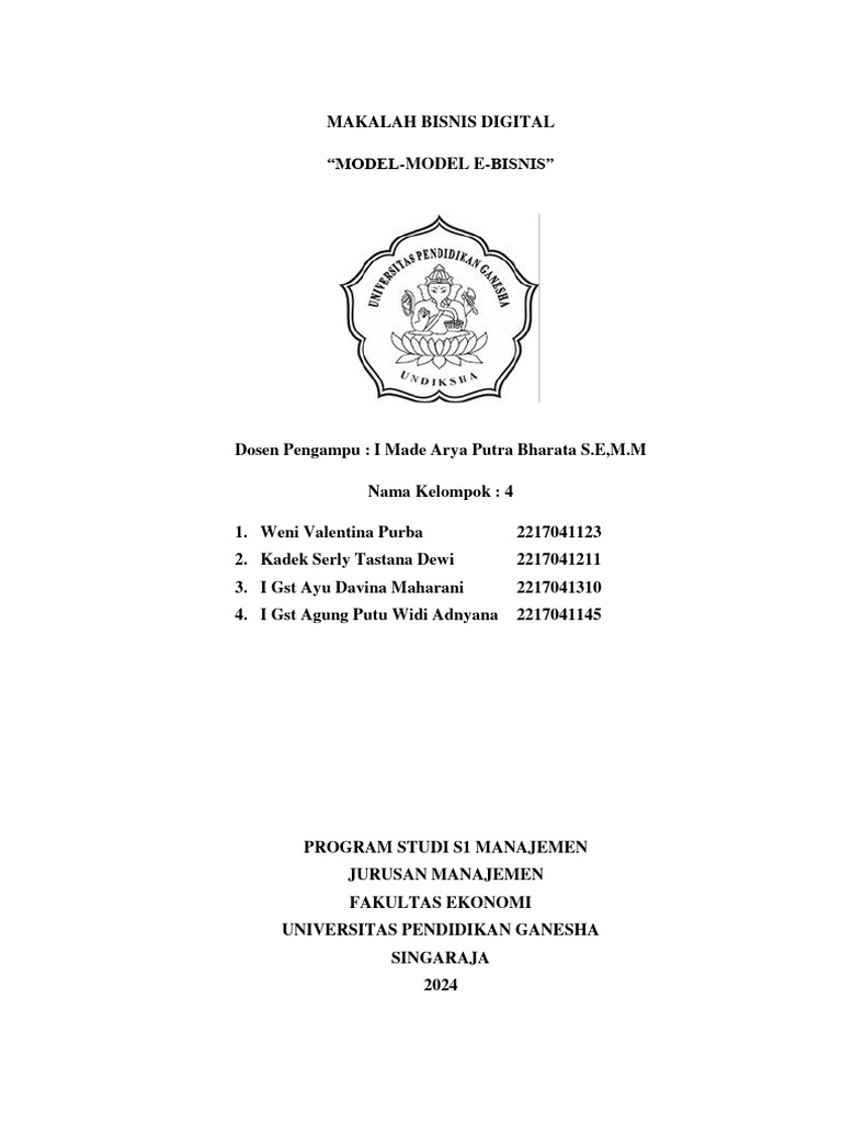 Model E-Bisnis dalam Bisnis Digital | PDF | Komputer