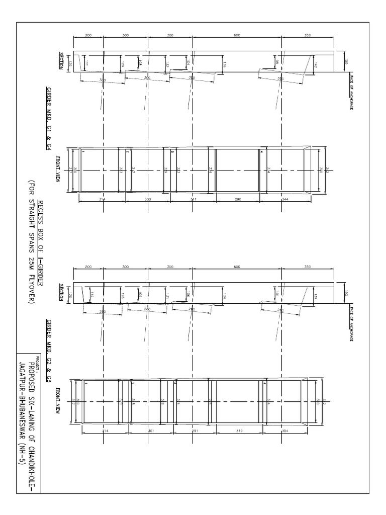 Recess Box of I-Girder For Straight Span Flyover - For 25m - (15.02.12 ...