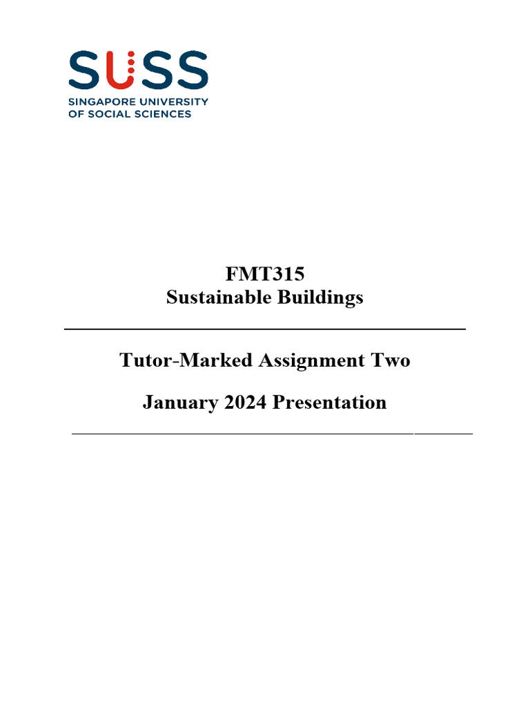 FMT315 TMA02: Sustainable Building Analysis | PDF | Elevator ...
