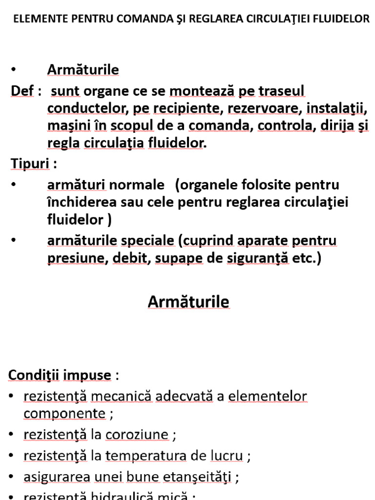Armaturi | PDF