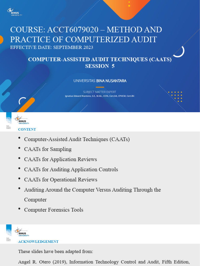 Session 5a | PDF | Sampling (Statistics) | Audit