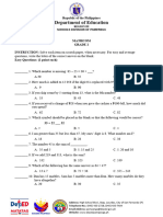 Grade 3 Math Quiz and Answers | PDF | Mathematics
