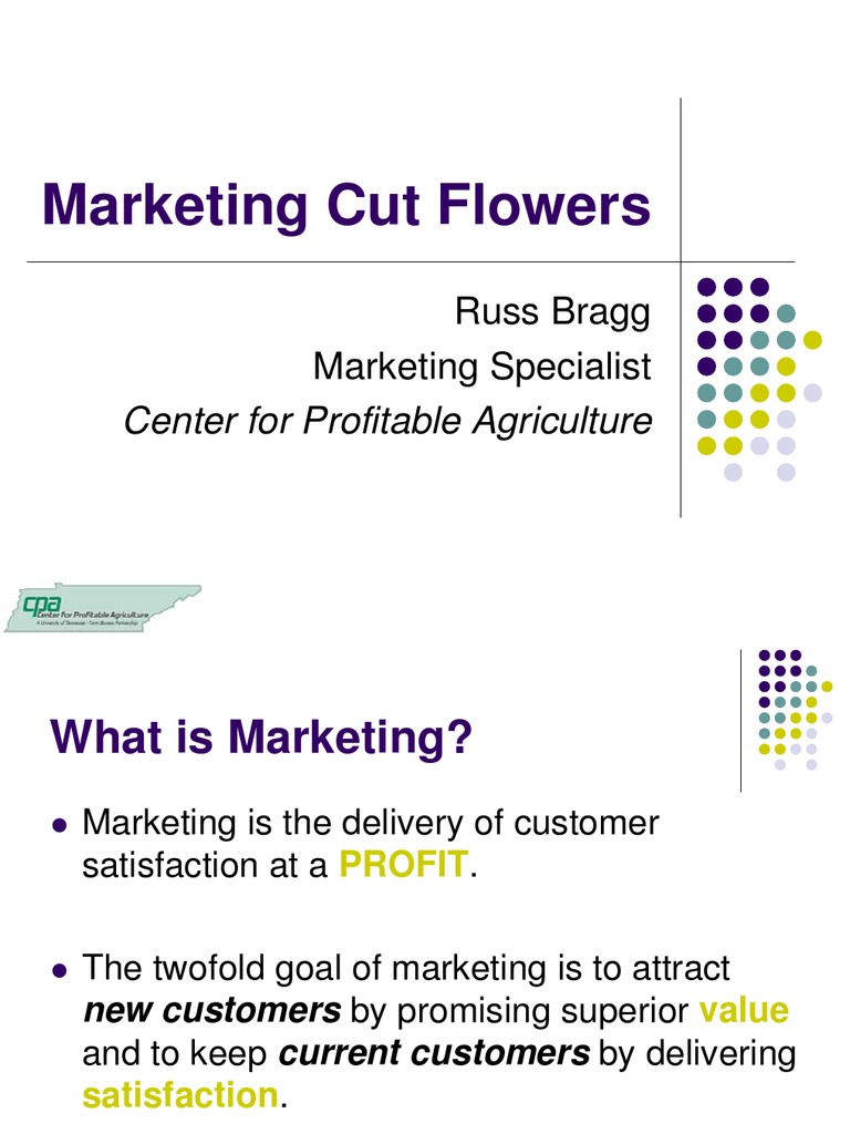 Cut Flower Marketing Guide | PDF | Marketing | Strategic Management
