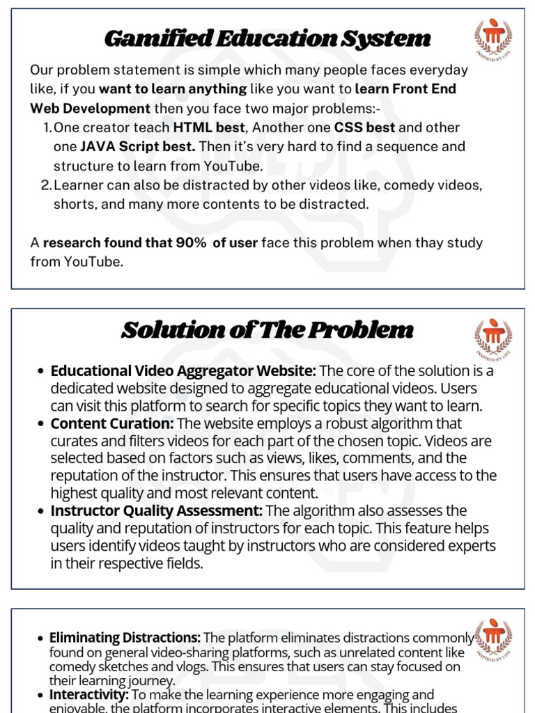 Gamified Education System | PDF | Artificial Intelligence ...