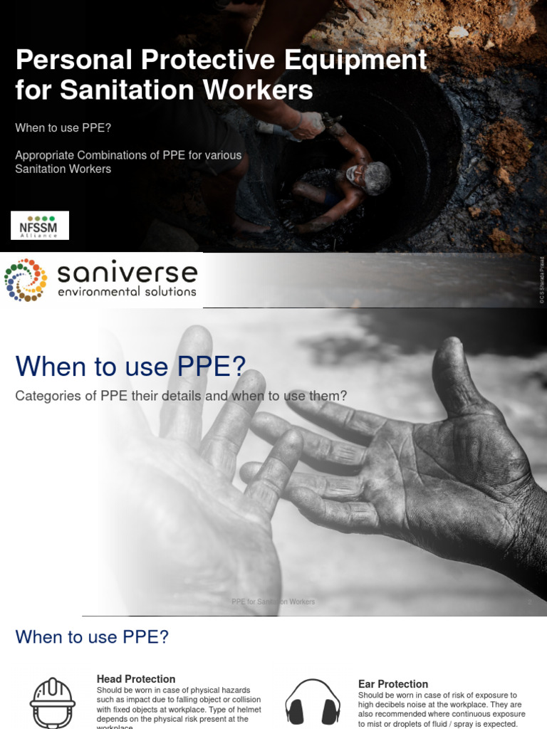 PPE Guidelines for Sanitation Workers | PDF | Personal Protective ...