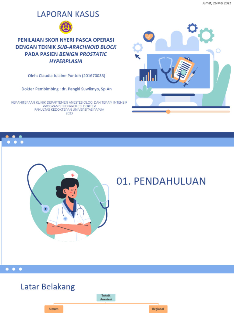 CASE REPORT - SAB Pada Open Prostatectomy - Claudia Pontoh | PDF