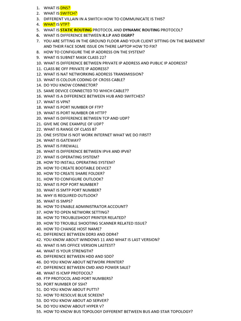 Question Answer | PDF | Ip Address | Cyberspace