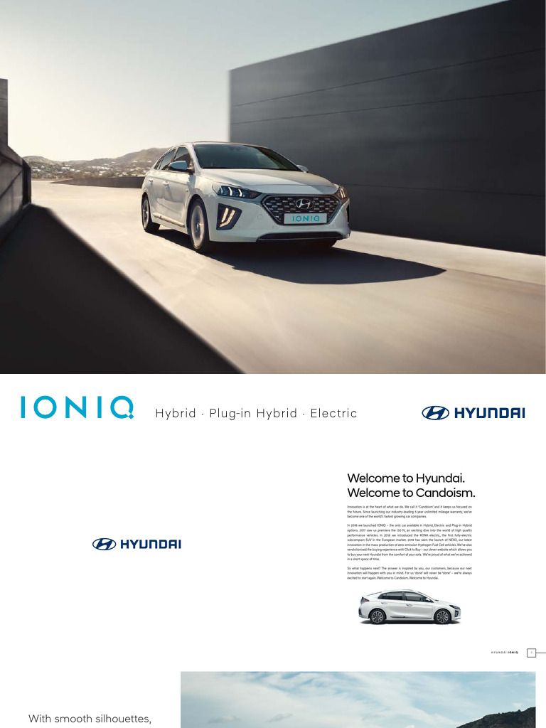 IONIQ brochure | PDF | Hybrid Electric Vehicle | Plug In Hybrid