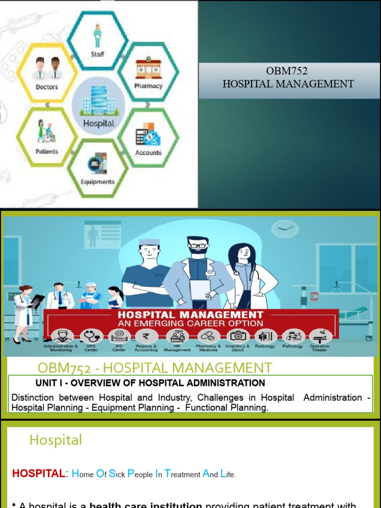 Obm752-Hm - Unit 1 | PDF | Hospital | Medicine