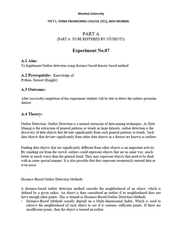 Be A 65 Ads Exp 7 | PDF | Outlier | Statistics