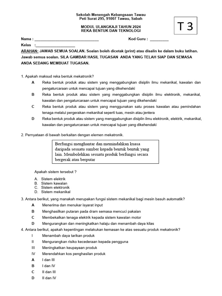 Modul Ulangkaji RBT T3 | PDF