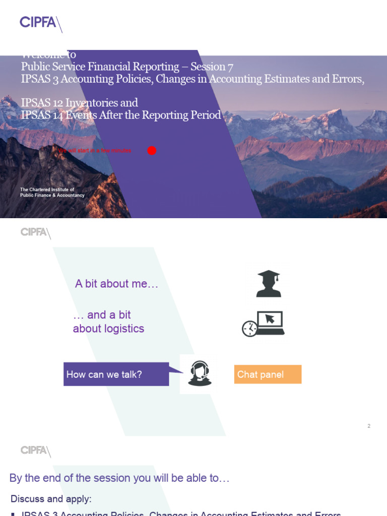 CIPFA PPT Template NEW IPFM PSFR Session 7 | PDF | Going Concern ...