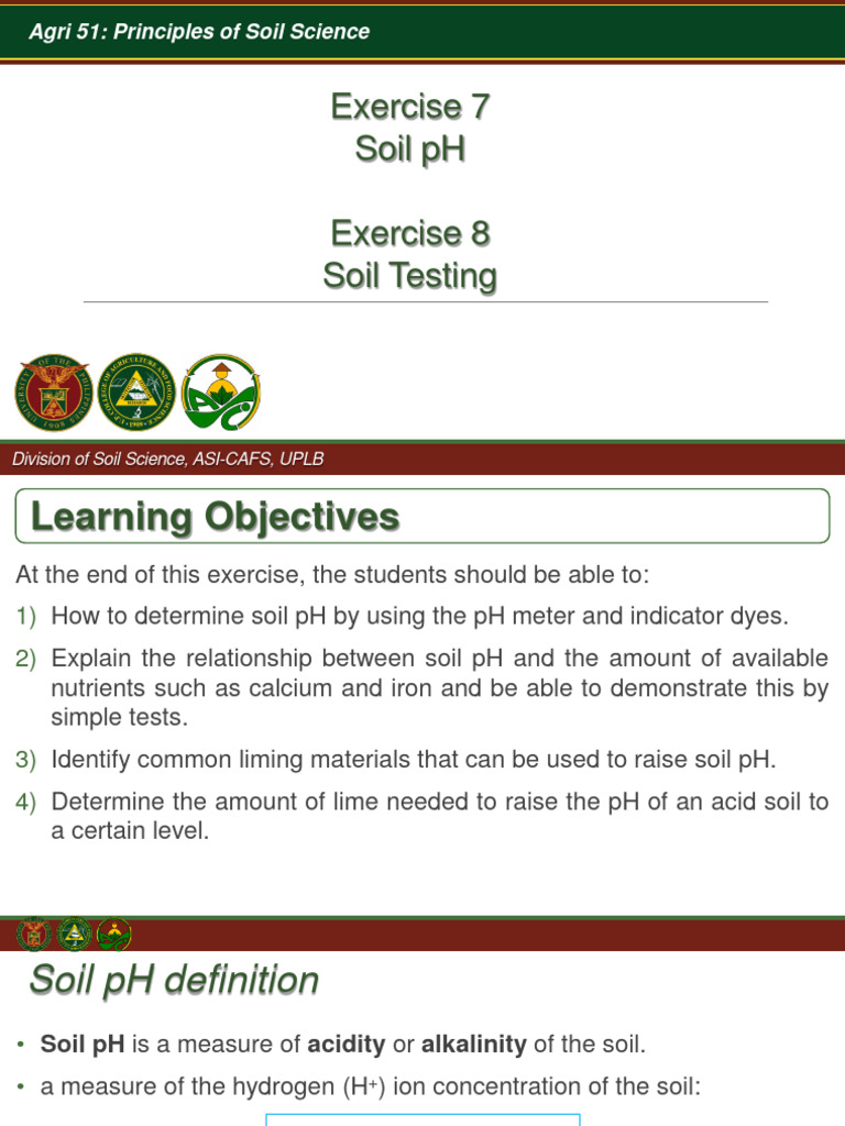 Exercise 8 - Prelab - Soil Testing | PDF | Soil | Plant Nutrition