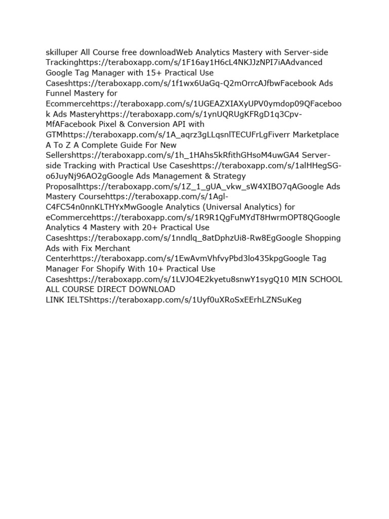 Skilluper All Course Free DownloadWeb Analytics Mastery With Server | PDF