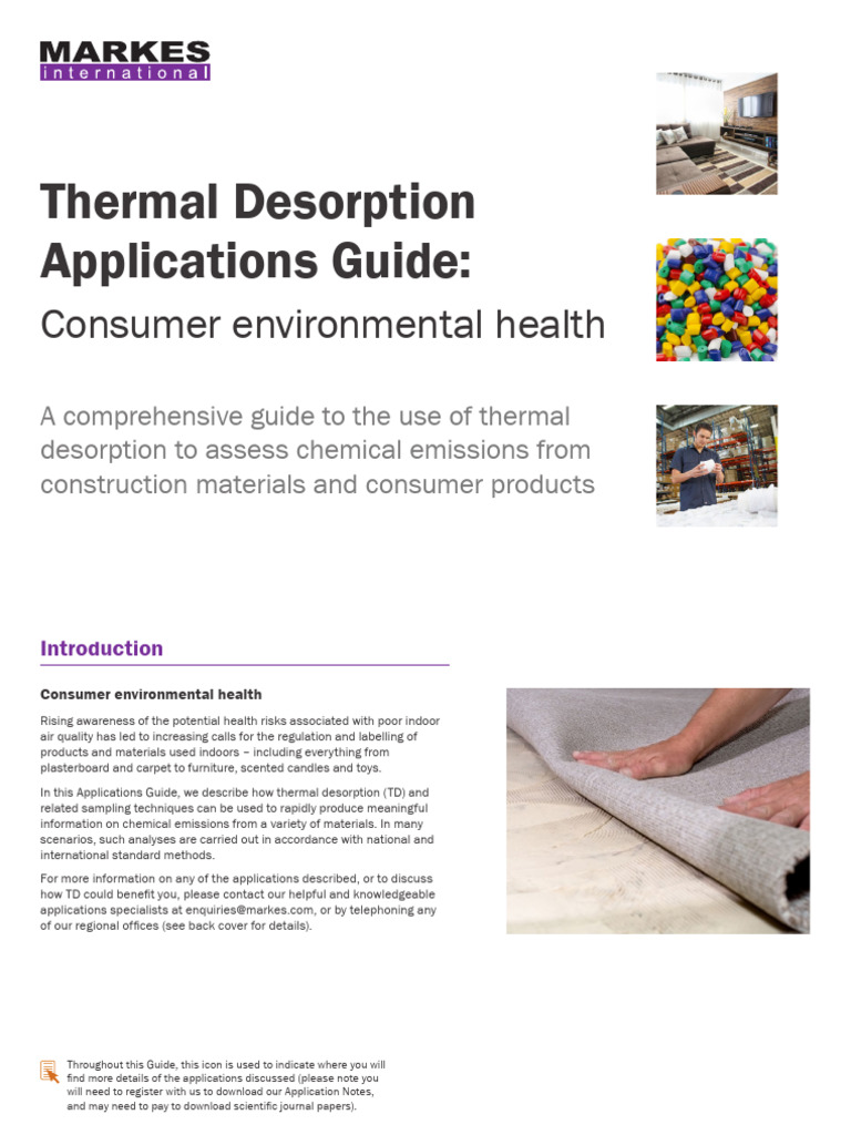 TD Applications Guide - Consumer Environmental Health | PDF | Volatile Organic Compound | Chemistry