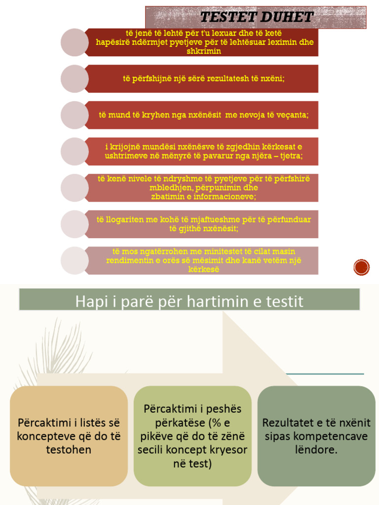 Prezantimi Hartimi I Testeve | PDF