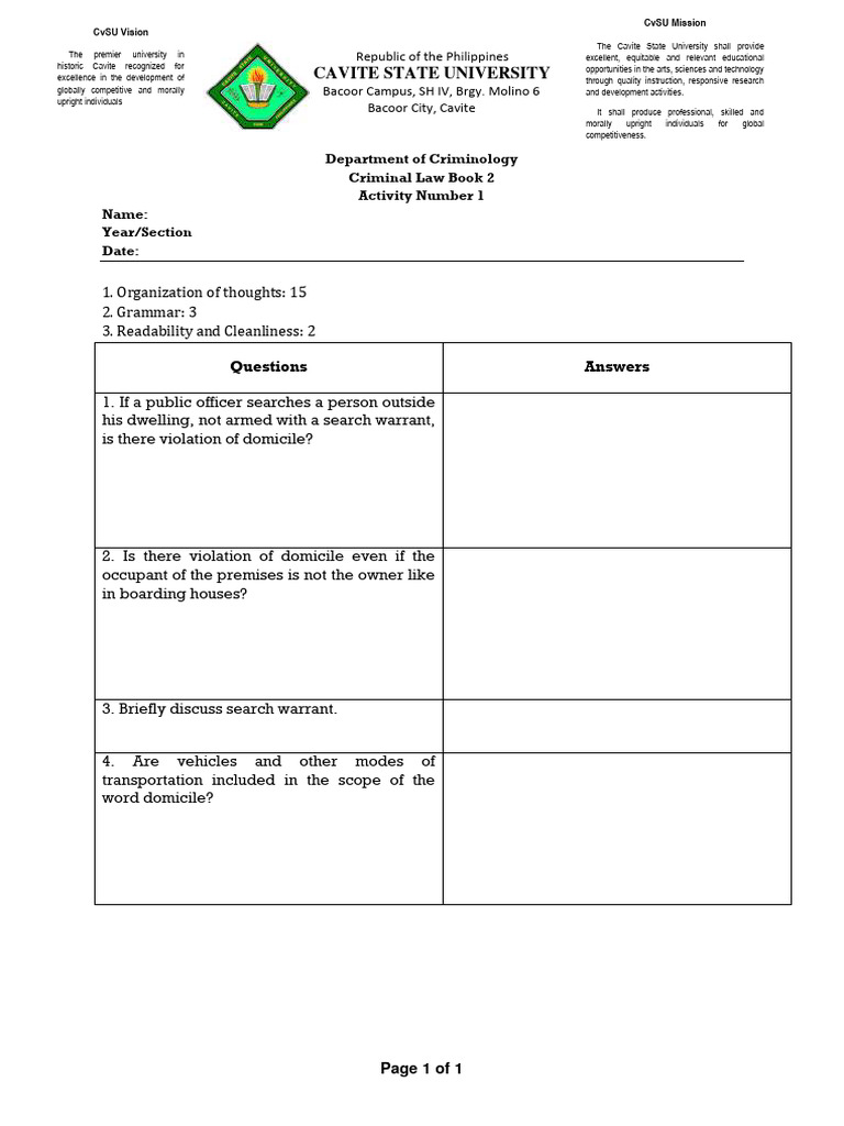 Activity-Number-1-Claw-4 | PDF