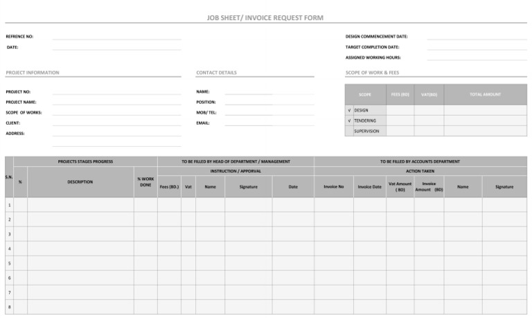 Empty Invoice Request Template 2020 | PDF