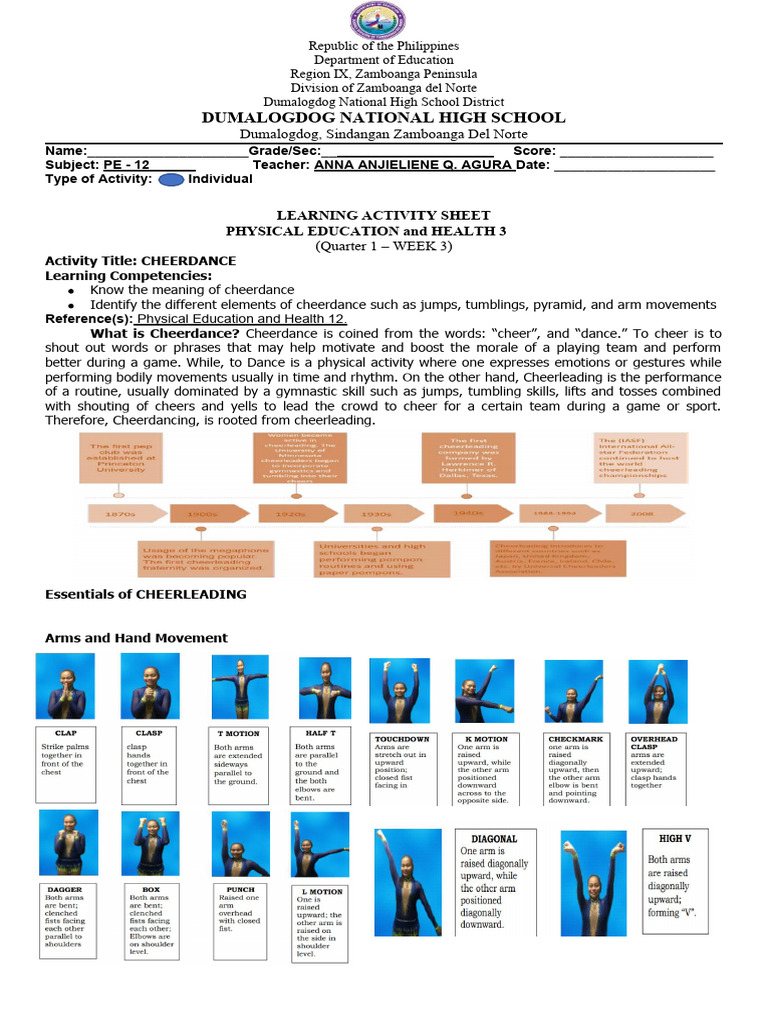 GRADE-12-SHS-PEH3-LAS-Q1-3rd | PDF