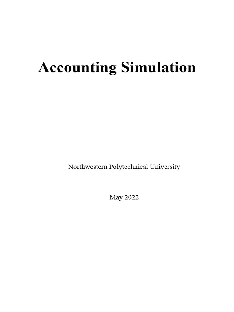 Accounting Simulation Material | PDF | Cheque | Payments
