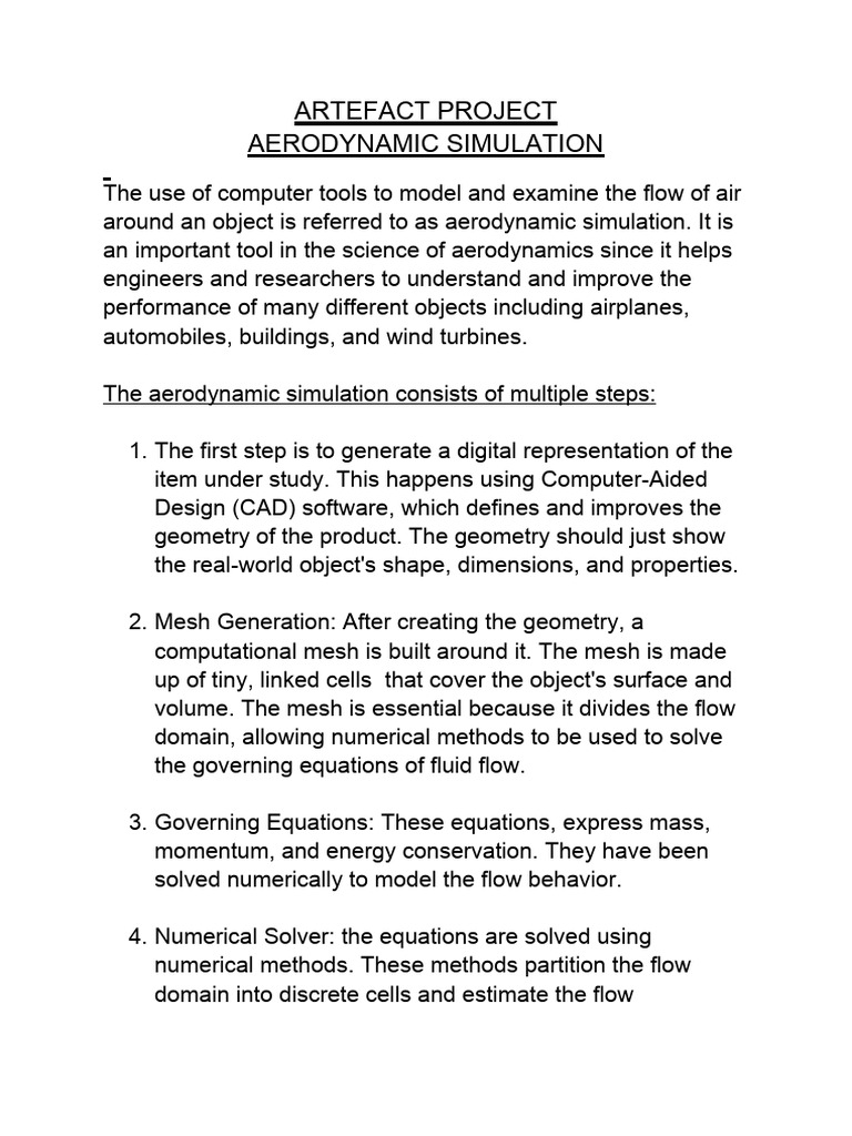 Aero Simulation | PDF | Aerodynamics | Fluid Dynamics