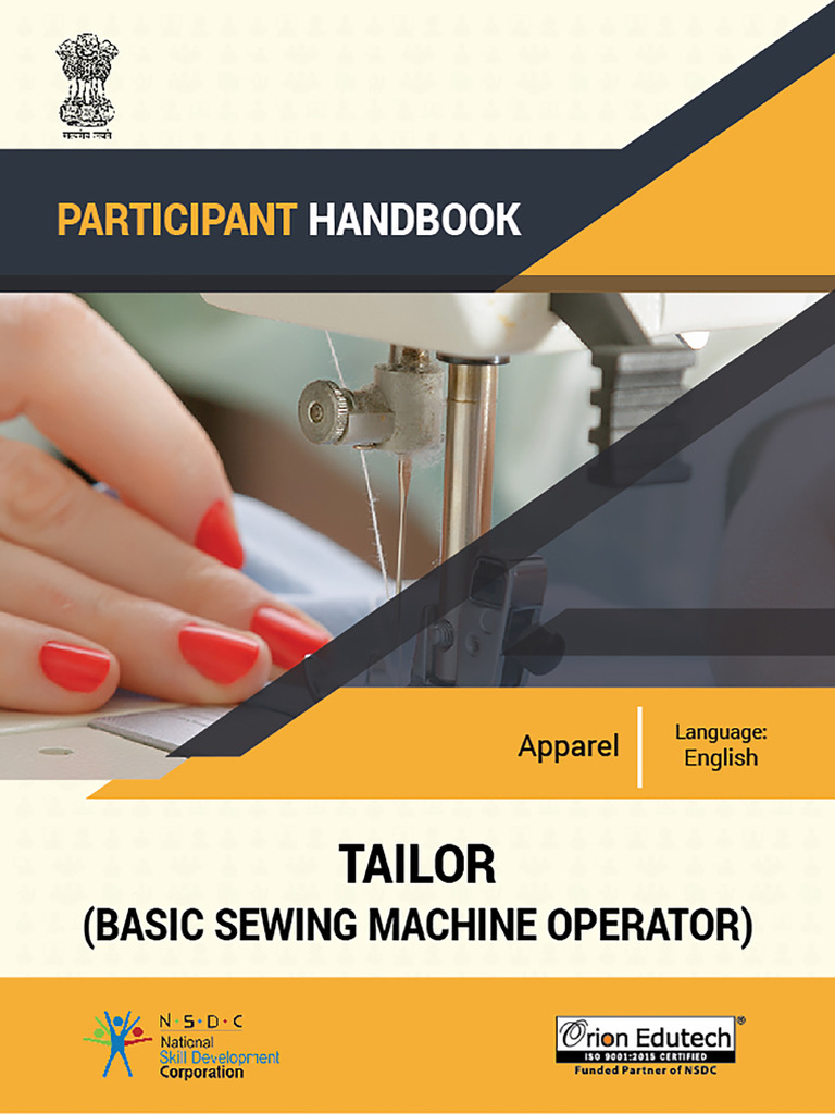 2145395852-Tailor (Basic Sewing Machine Operator) English | PDF | Sewing | Sewing Machine