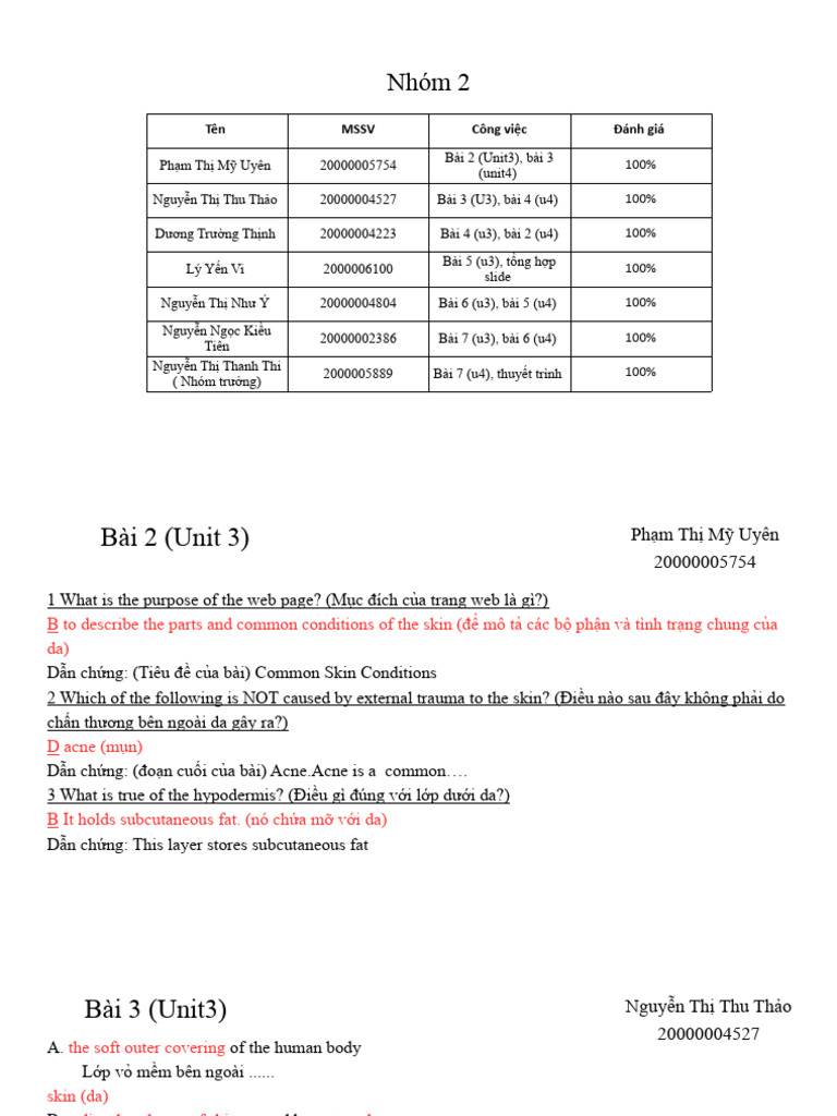 Book 2 Unit 3, 4 | PDF